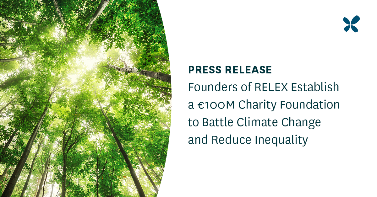 Founders of RELEX Solutions Establish a €100M Charity Foundation to ...